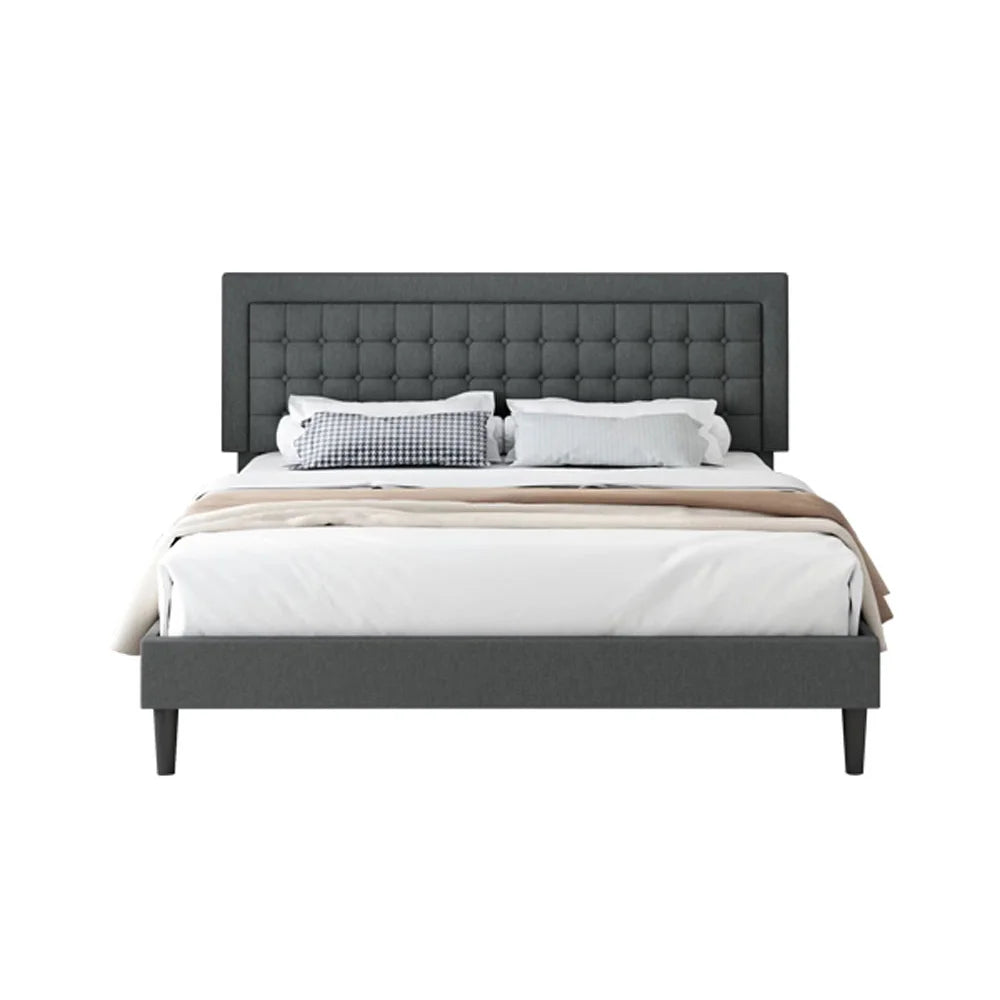 Edwin Double Bed with Side Tables – Poshish